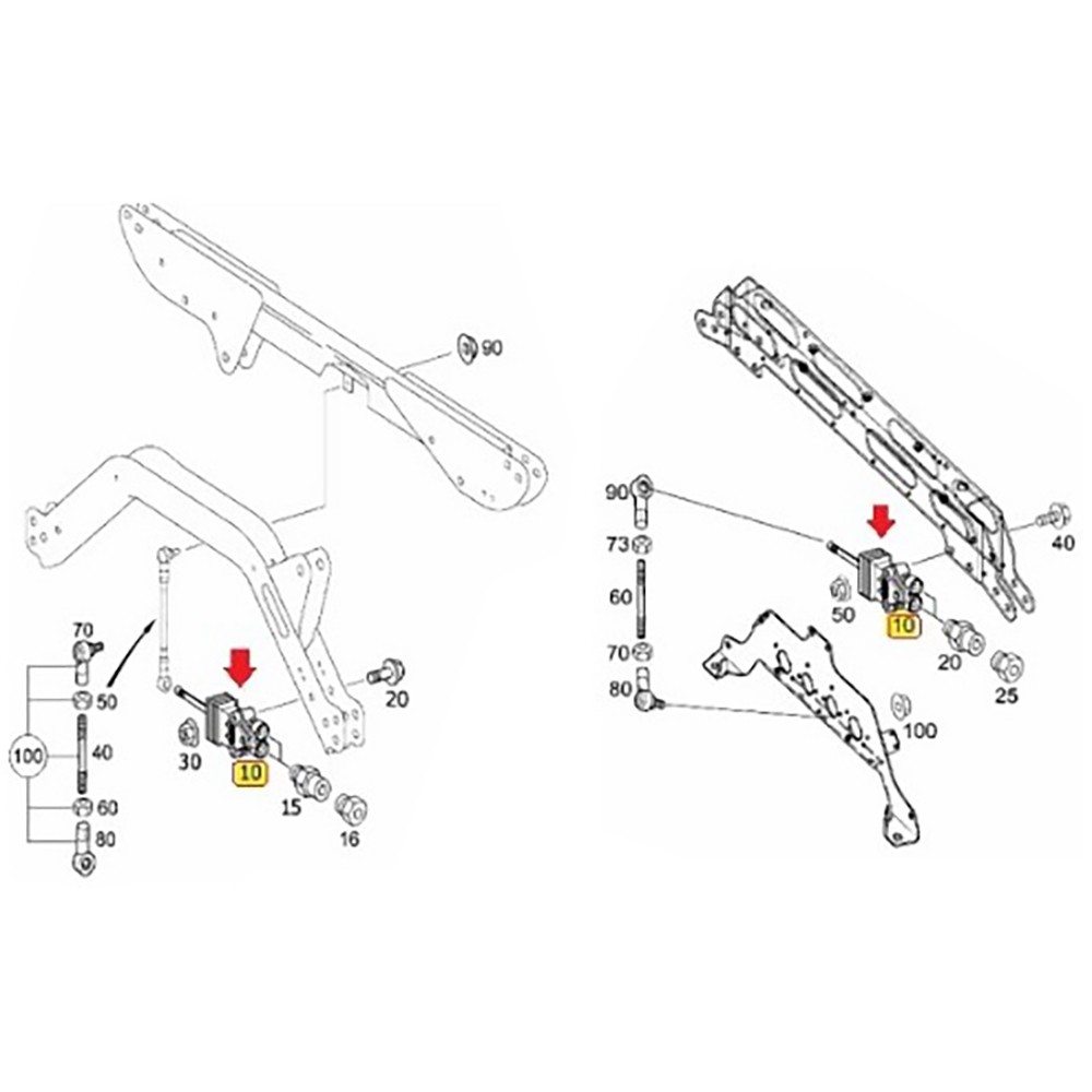 Valvula Suspensao Cabine Mercedes 2651 Actros 0003284530