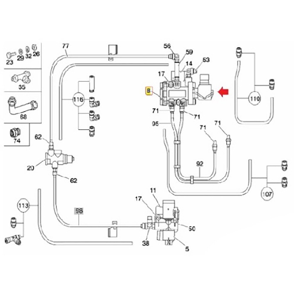 Valvula Troca Cambio Mercedes Volvo 1728 2423 0022604757