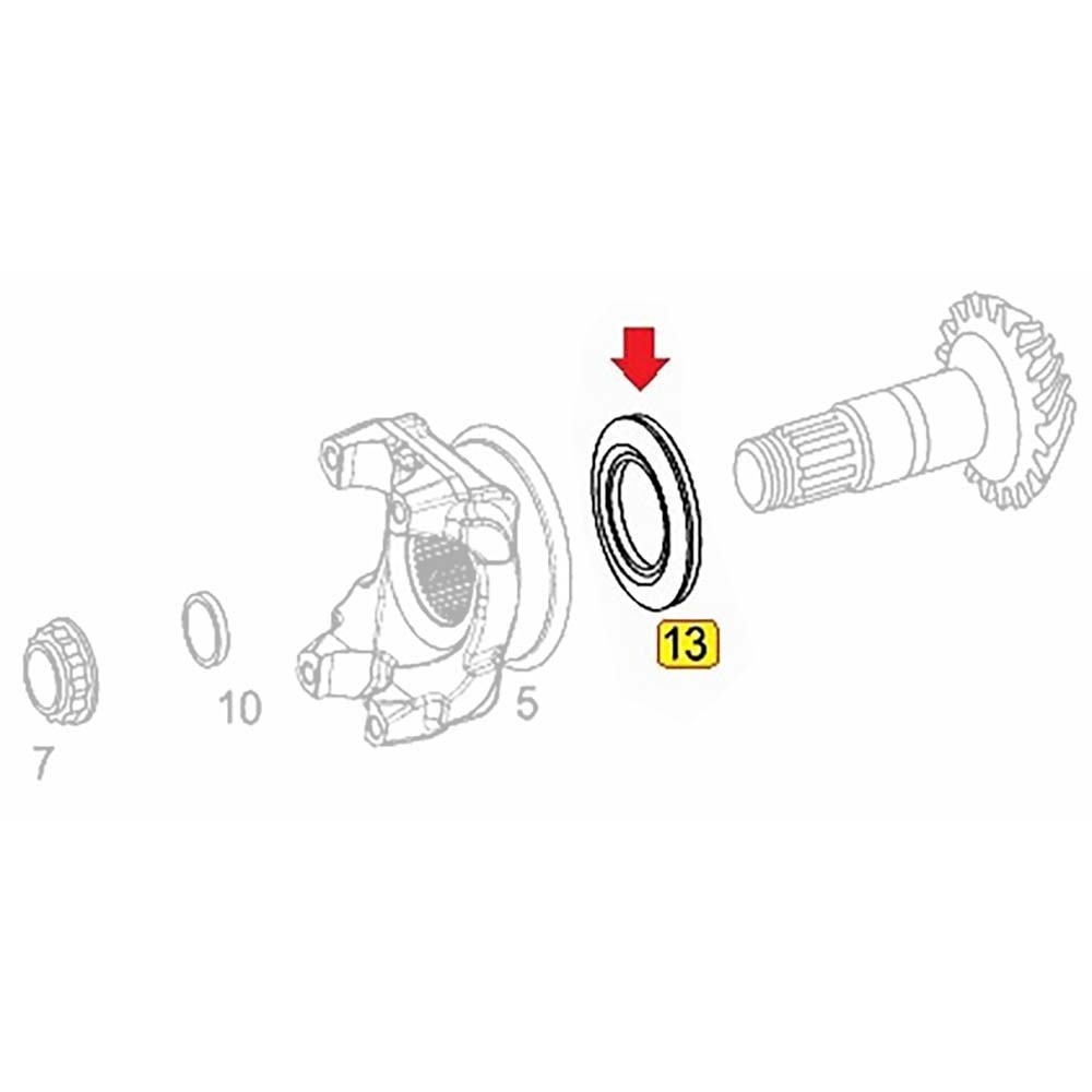 Retentor Pinhao Mercedes Atego 2425 2430 Eixo Hl4 0139976246