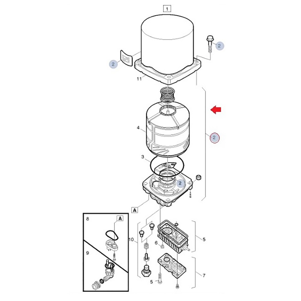 Filtro Secador Ar Scania Volvo Iveco International 1393551
