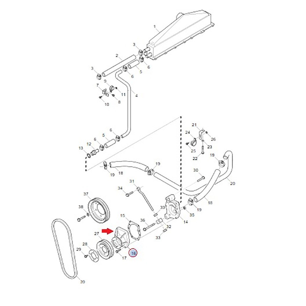 Bomba Agua Scania 1998 Em Diante S4 4 6 Cilindros 1510490