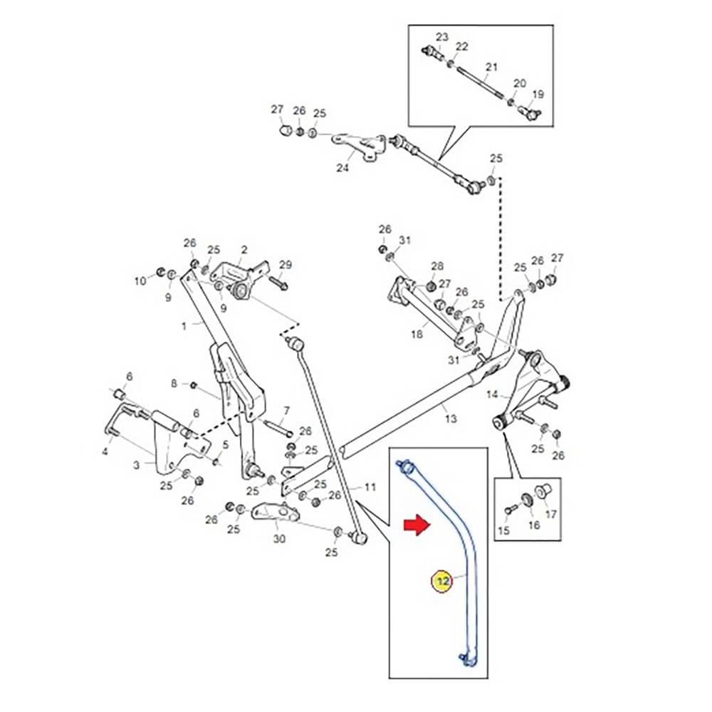 Tirante Alavanca Cambio Scania R124 S5 1543603