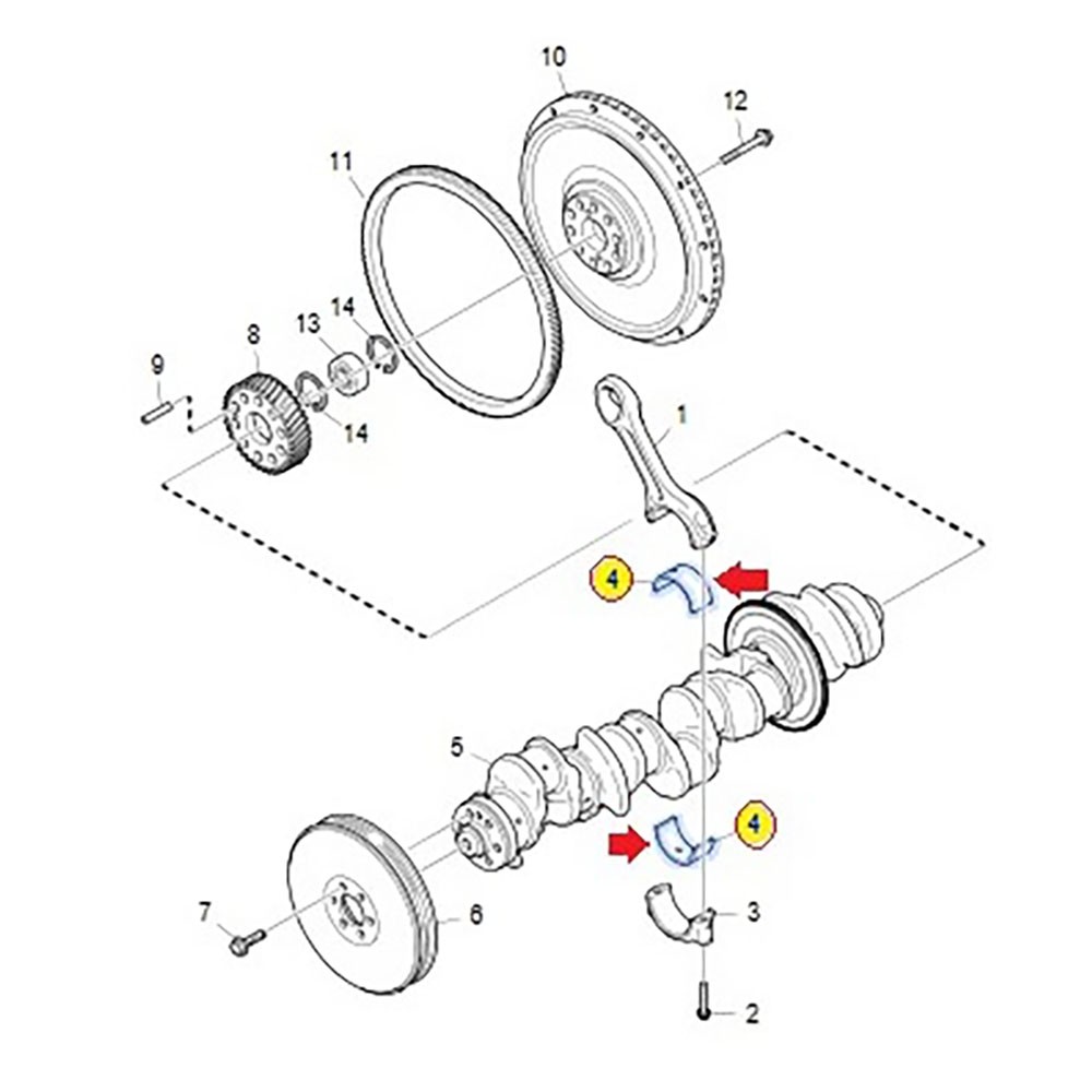 Bronzina Biela Scania T R124 S4 Standart 1745175