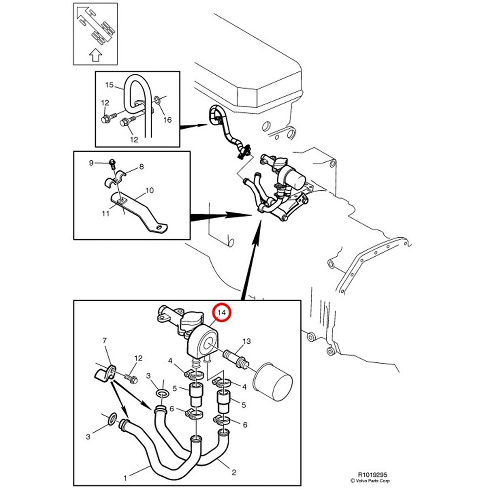 Radiador Óleo Cambio Volvo VT2014 2214 2514 20412972
