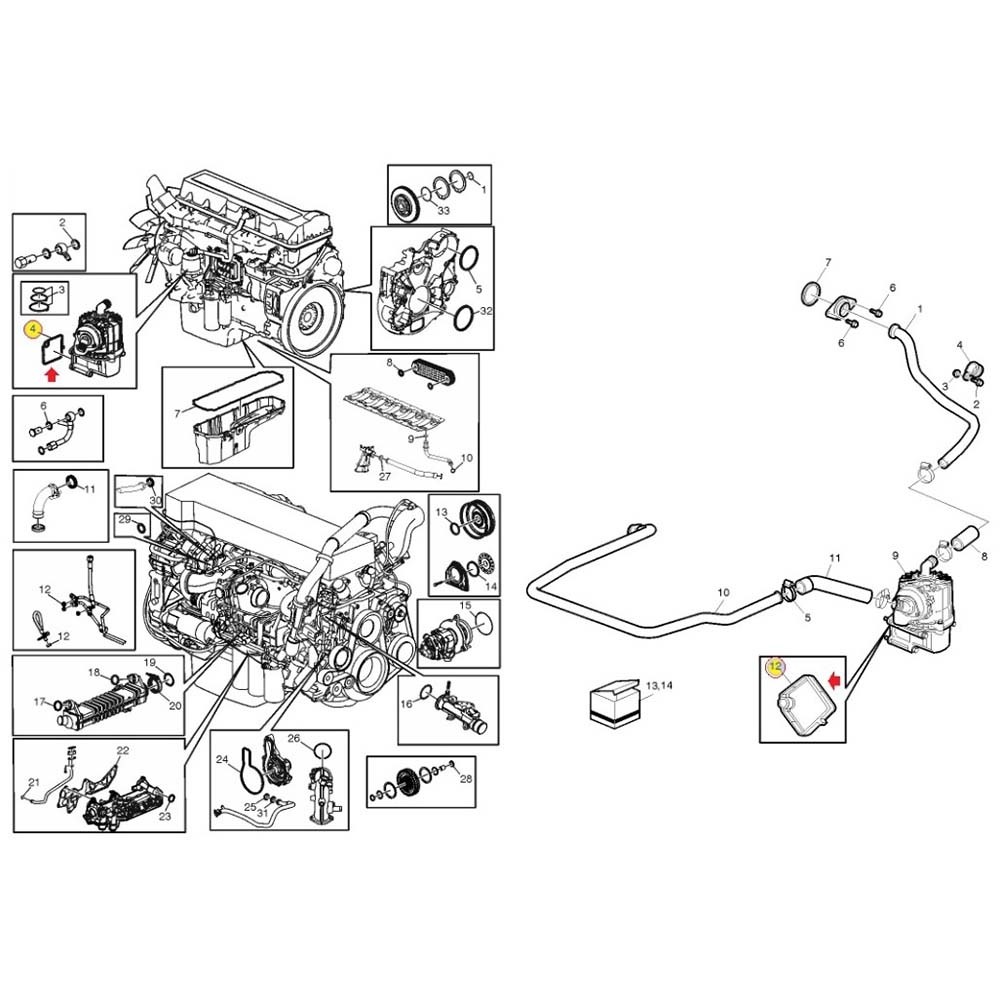 Junta Respiro Lateral Carter Volvo Fh Fm Motor D13A 20532891