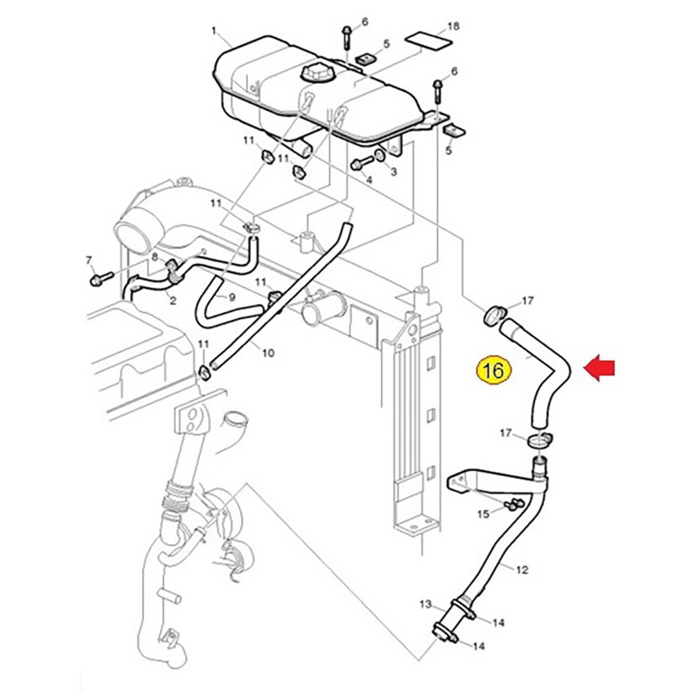 Mangueira Reservatorio Agua Volvo Fm 20542213