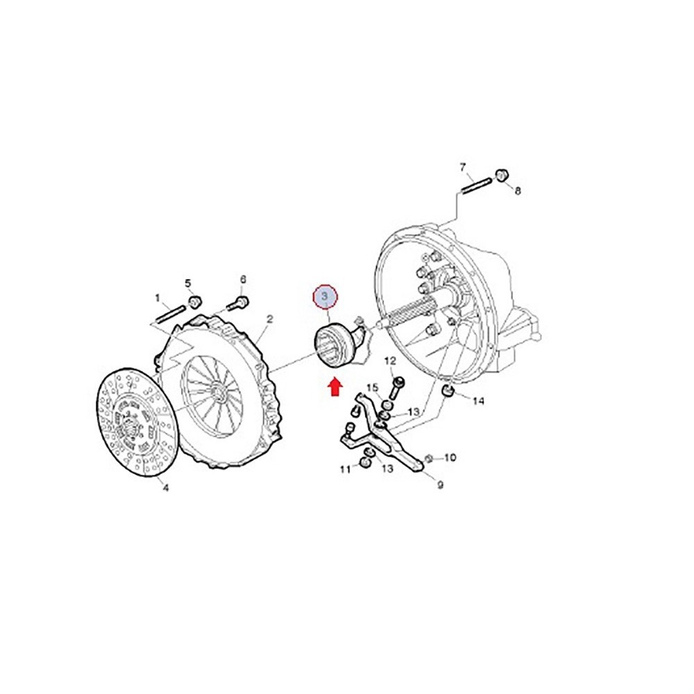 Rolamento Embreagem Volvo Caixa VT 07P07 3308 20569155HCS