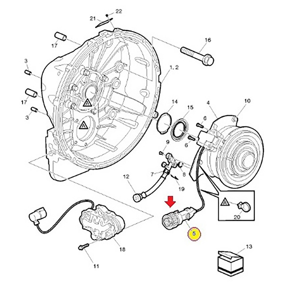 Chicote Atuador Embreagem Volvo Fh400 440 480 520 21695307