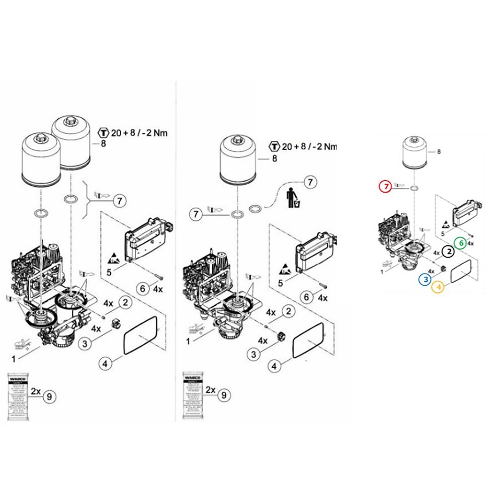 Reparo Sensor Pressao Valvula Secador Ar Scania P 9325109142