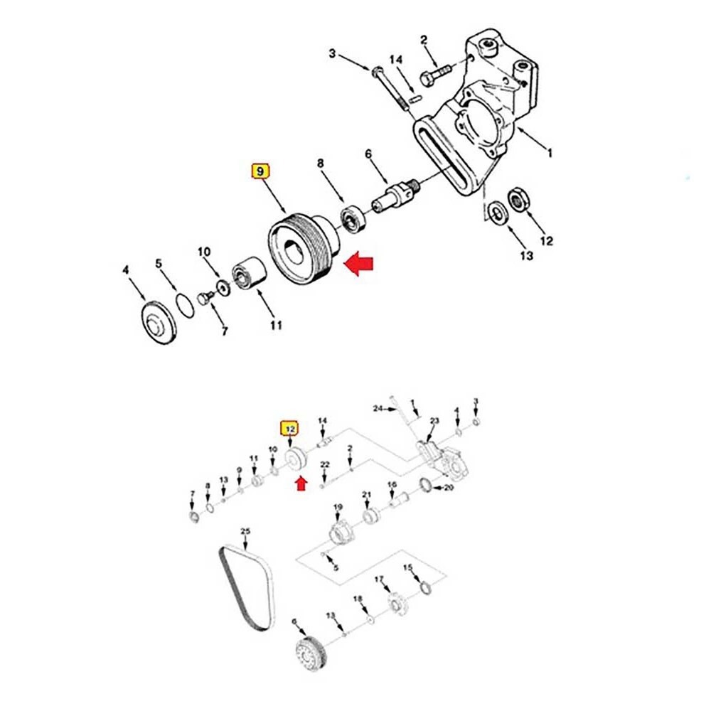 Polia Esticador Correia Cummins International 9800 3062602