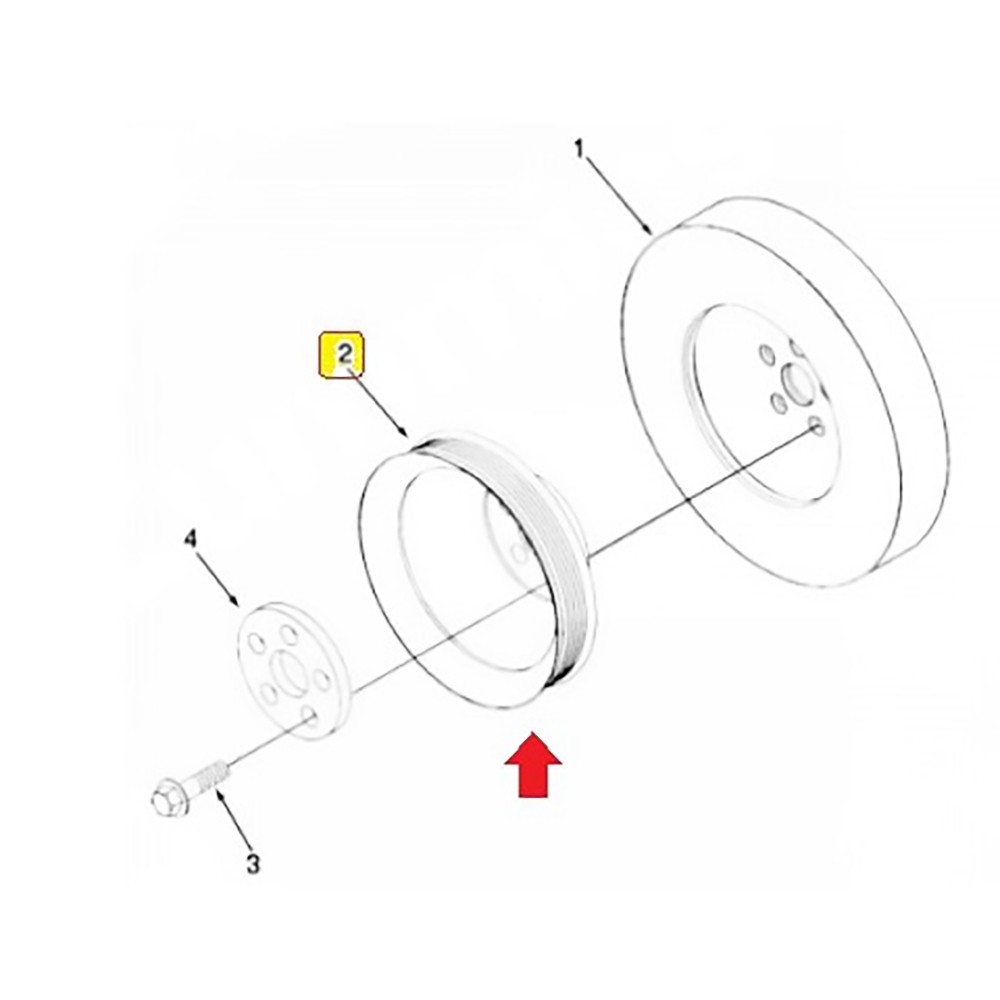 Polia Virabrequim International 9800 Ism M11 8Pk 3073676