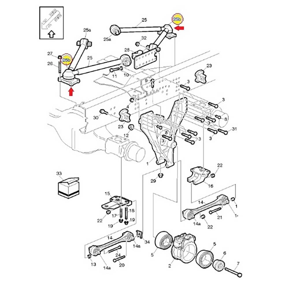 Bucha Tirante Volvo Fh Nh Fm Reparo Barra Central V 3090712