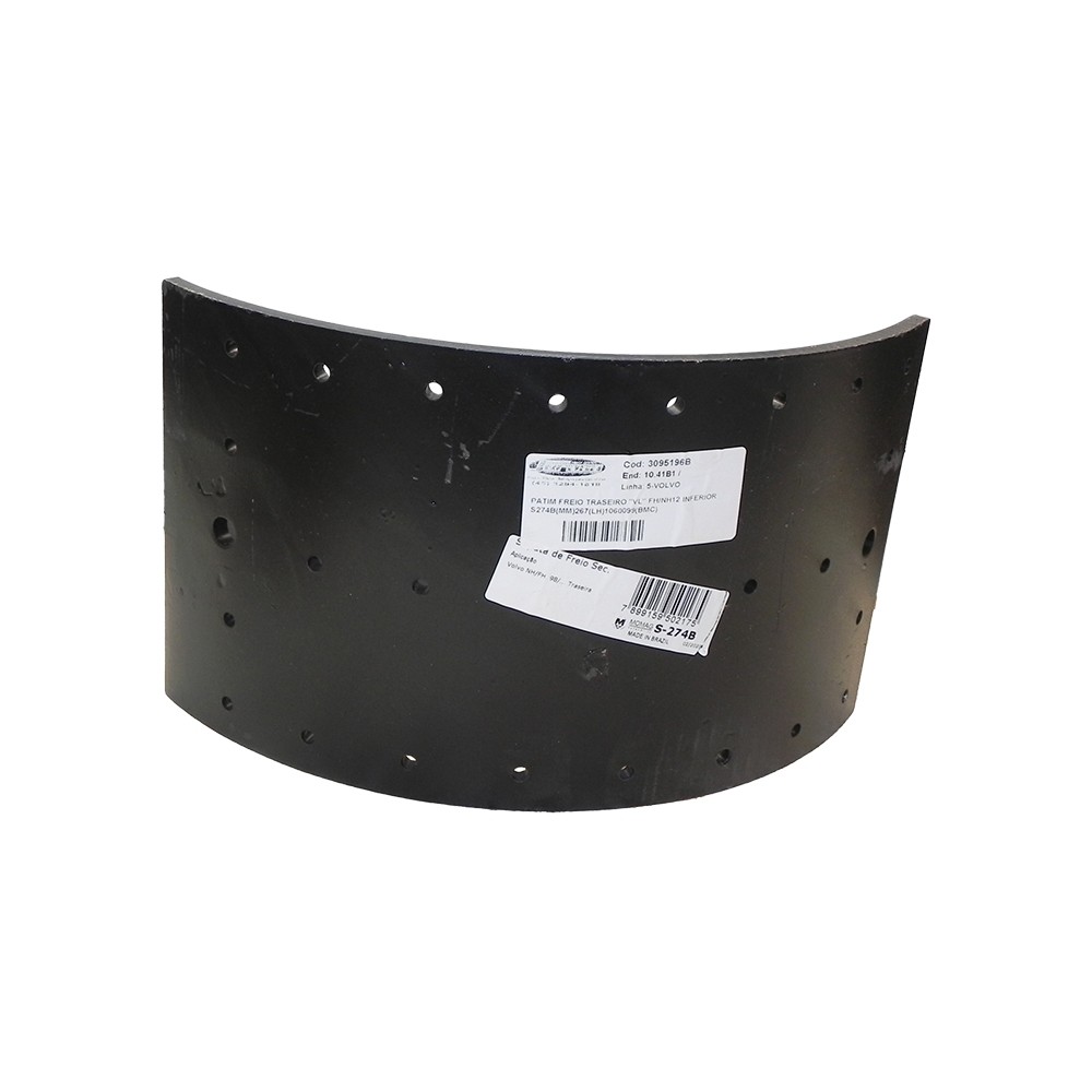 Patim Freio Traseiro Volvo FH12 NH12 Inferior 3095196B