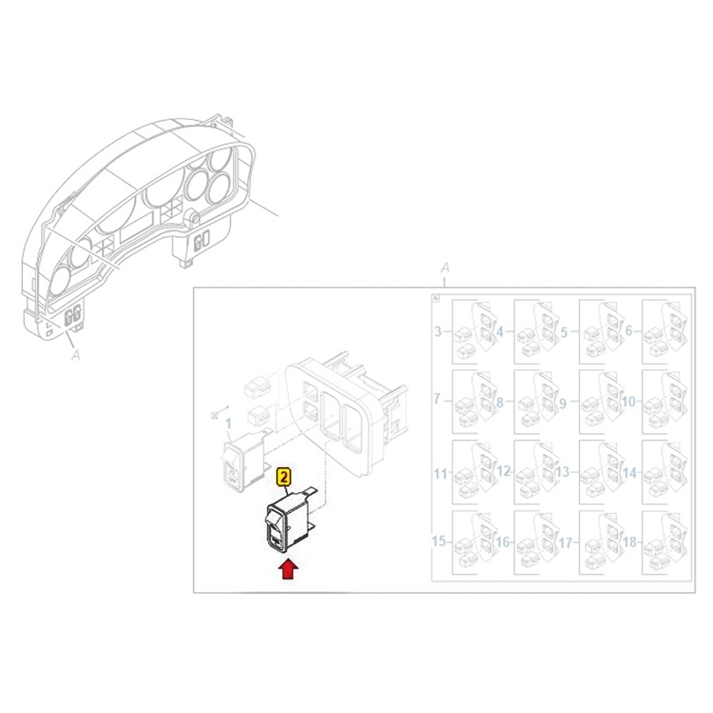 Botao Luminosidade Painel International Durastar 3563062C1
