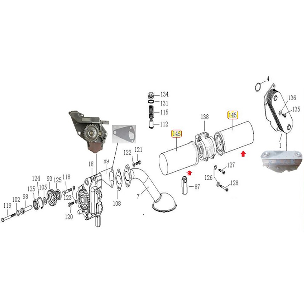Filtro Lubrificante Baldwin Sinotruk A7 B7383 VG1246070031