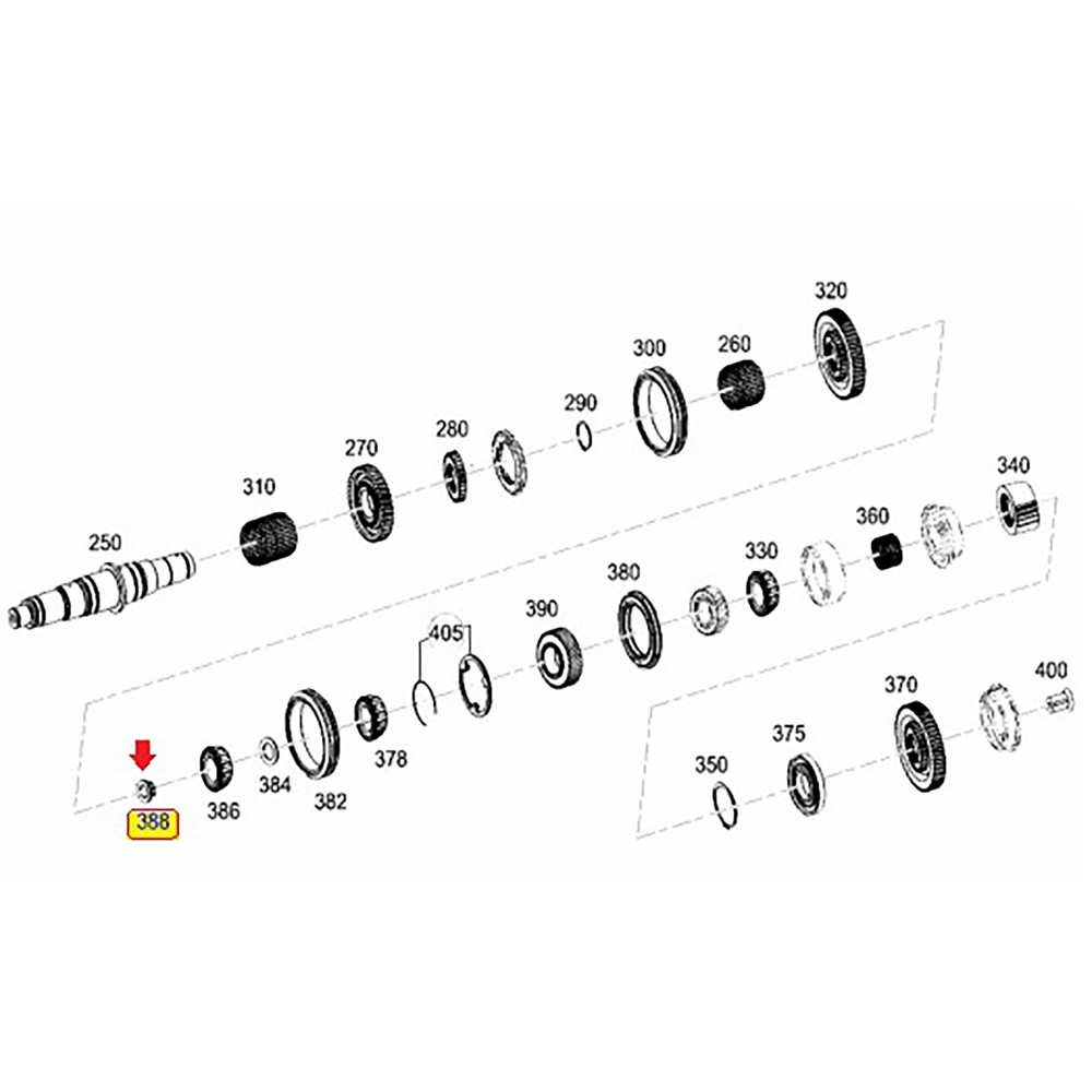 Porca Eixo Entalhado Mercedes Benz G210 221 240 9459900250