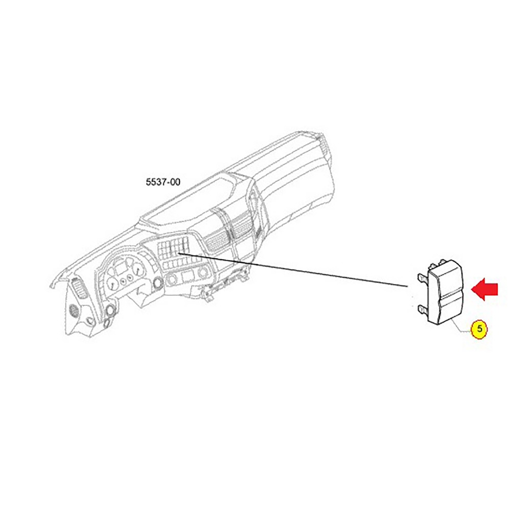 Tapa Furo 15x35 Painel Iveco Novo Stralis Ecoline 5801396881