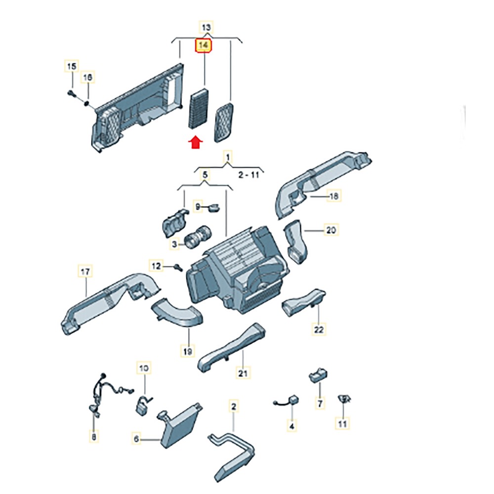 Filtro Ar Condicionado Par Volkswagen Constellation 2R2819429