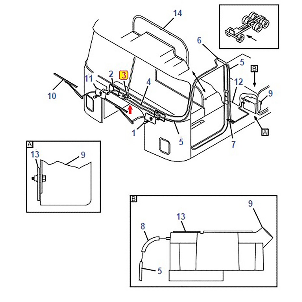 Conexão Para-Brisa International 9800 6x2 6x4 Euro 437691C1