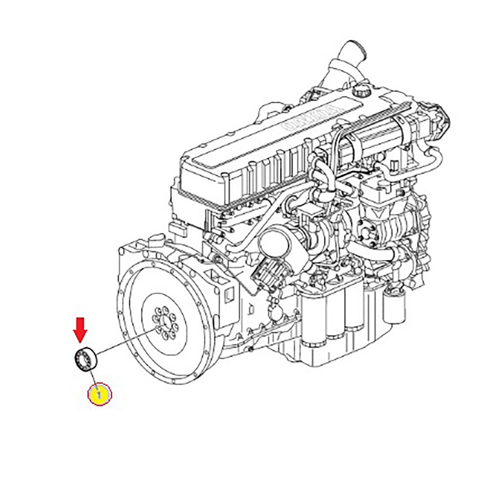 Rolamento Ponta Eixo Piloto Volvo Fh Nh Interno 1652986G