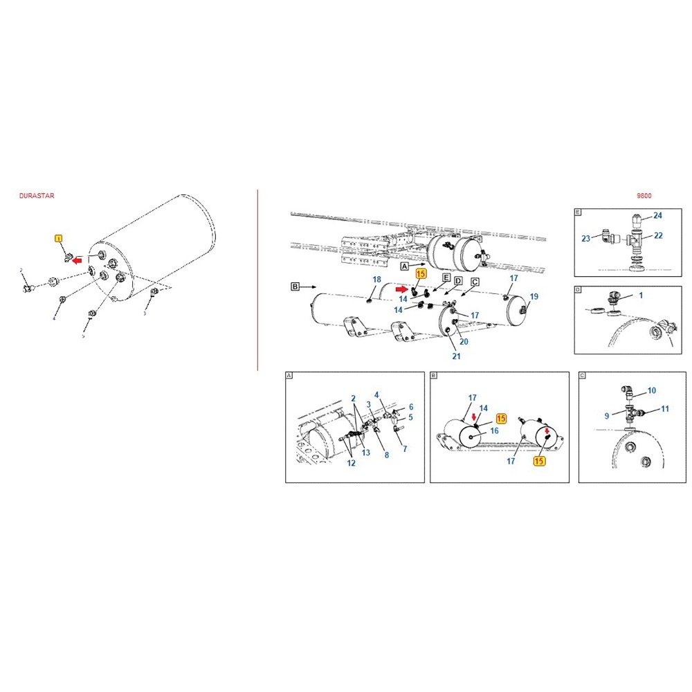 Conexao Cotovelo International 9800 4400 Durastar 3826346C1