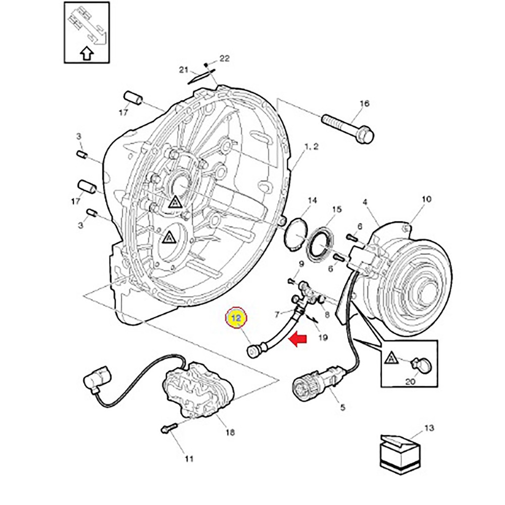 Flexível Embreagem Volvo Fh No Atuador 232459 20992763