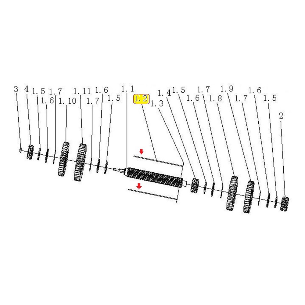 Chaveta Eixo Principal Cambio Automatico Howo WG2229040202