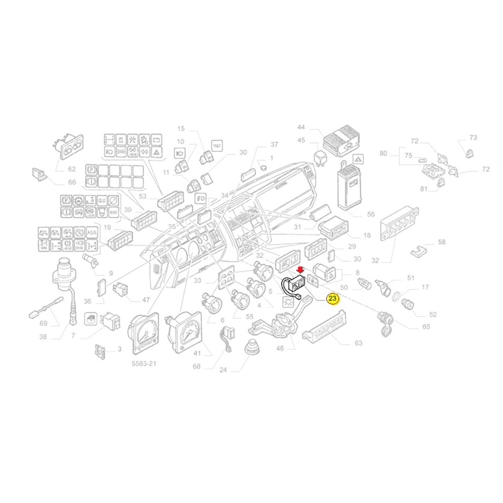 Chave Luz Iveco Stralis Eurotech Eurotrakker 380 41200567