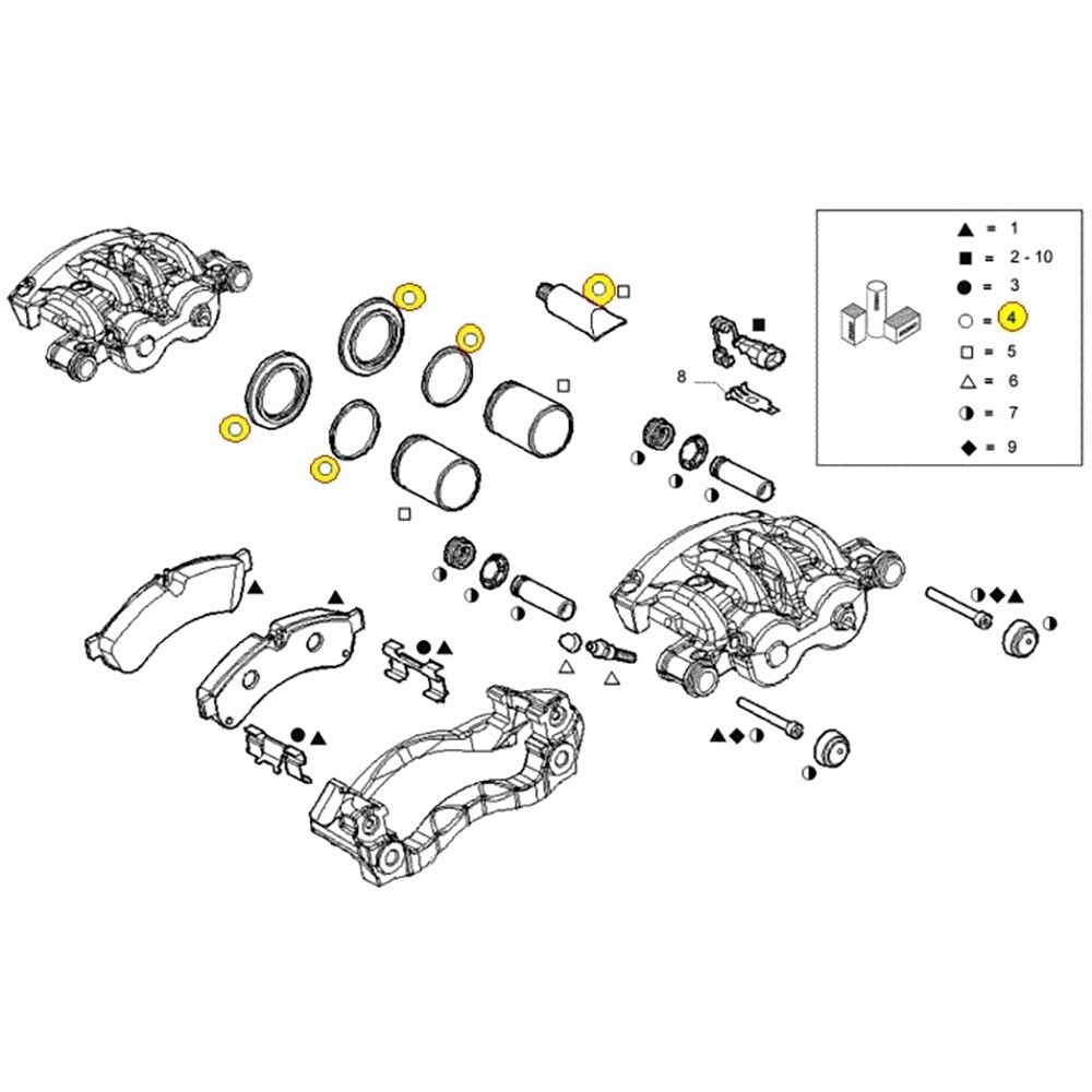 Reparo Pinca Freio Iveco 70C16 70C17 Daily Traseira 42555636