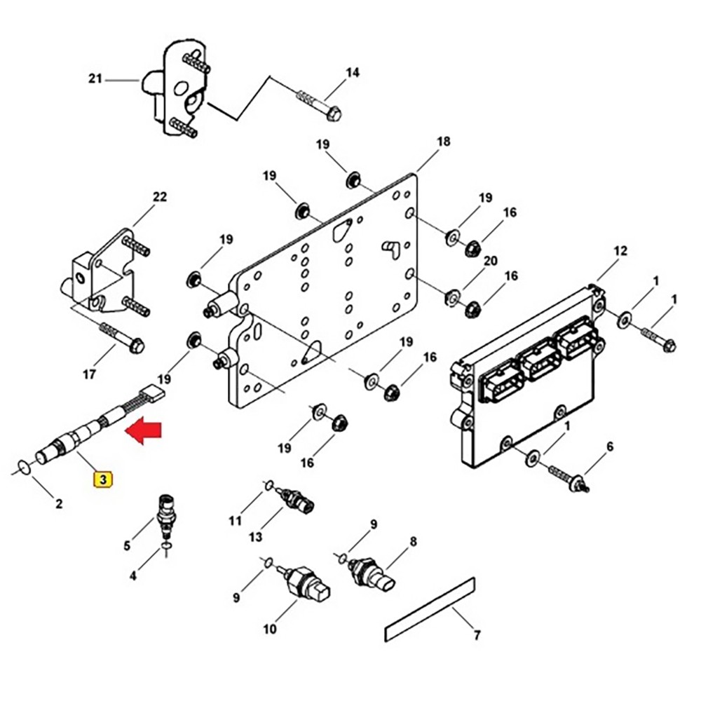 Sensor Rotacao Motor Cummins International 9800 M11 4326596