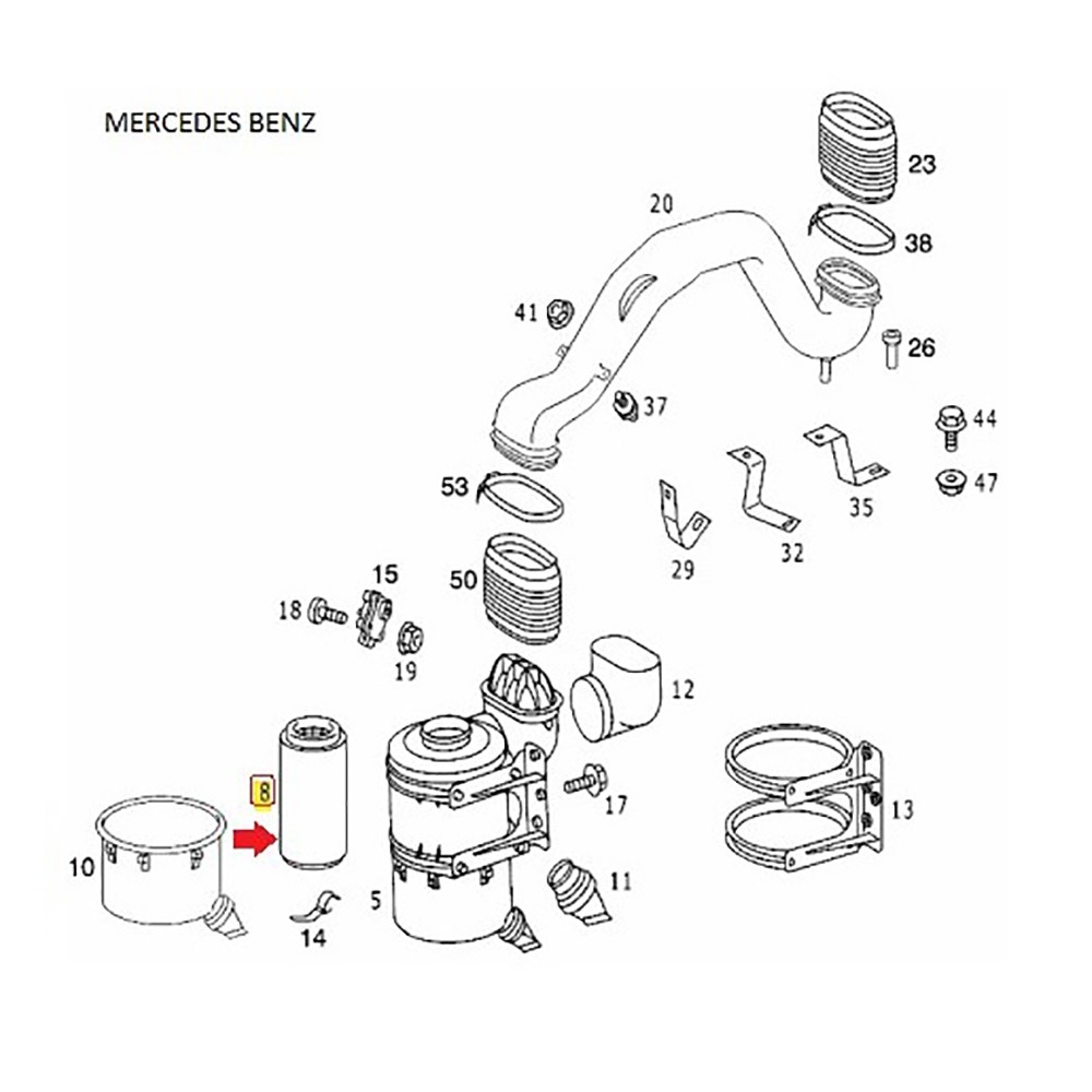 Filtro Ar Interno Mercedes Benz 1938S K124 VM270 4760940104