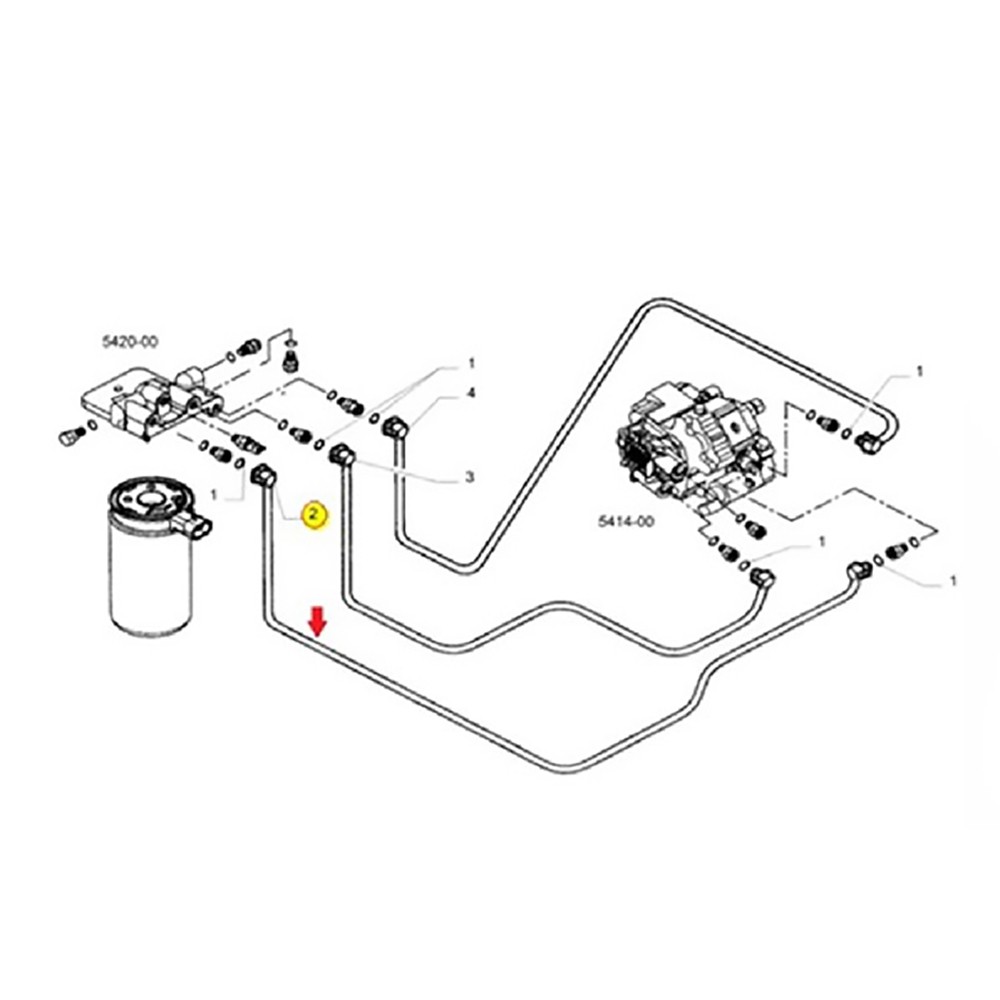 Tubo Diesel Iveco Tector Eurocargo 170E22 170E24 4897807
