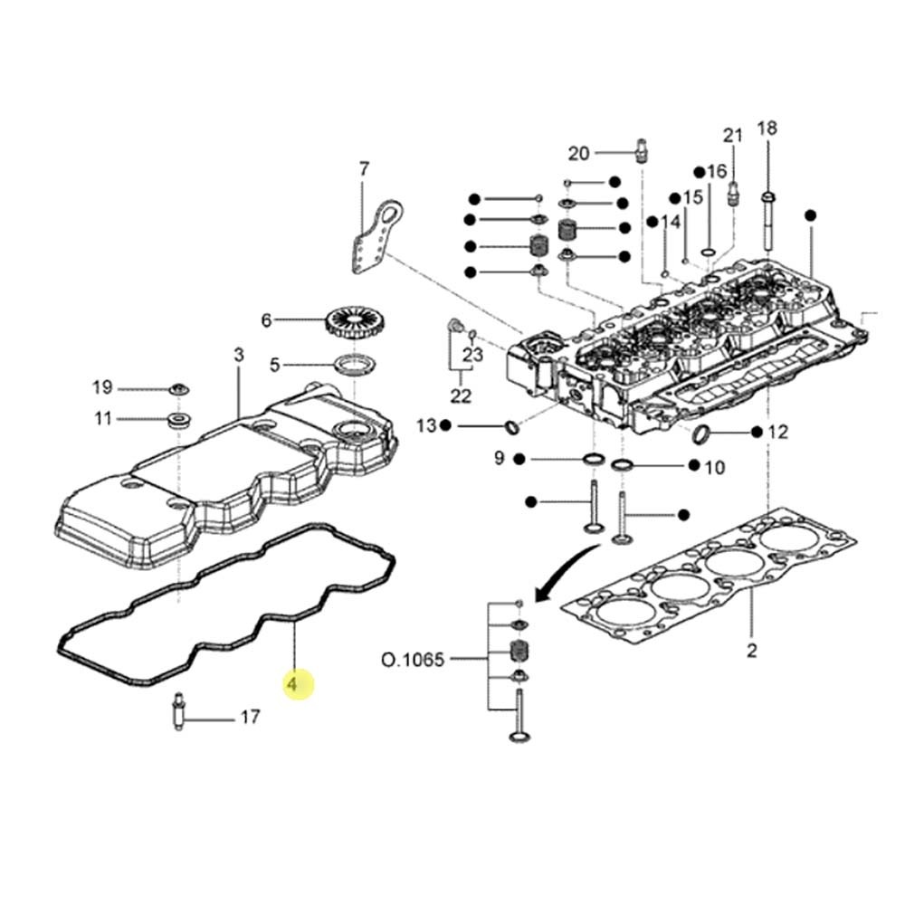 Junta Tampa Valvula Cumins Cargo 815E 1317E 1517E 1717E ISBE 4 ...