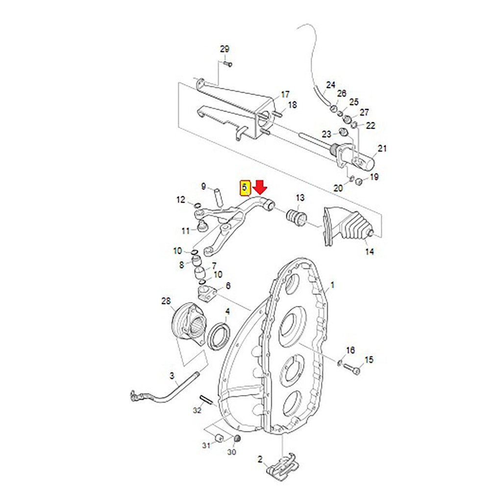 Garfo Embreagem Scania T R113 114 124 164 6/8 Marcha 1399788