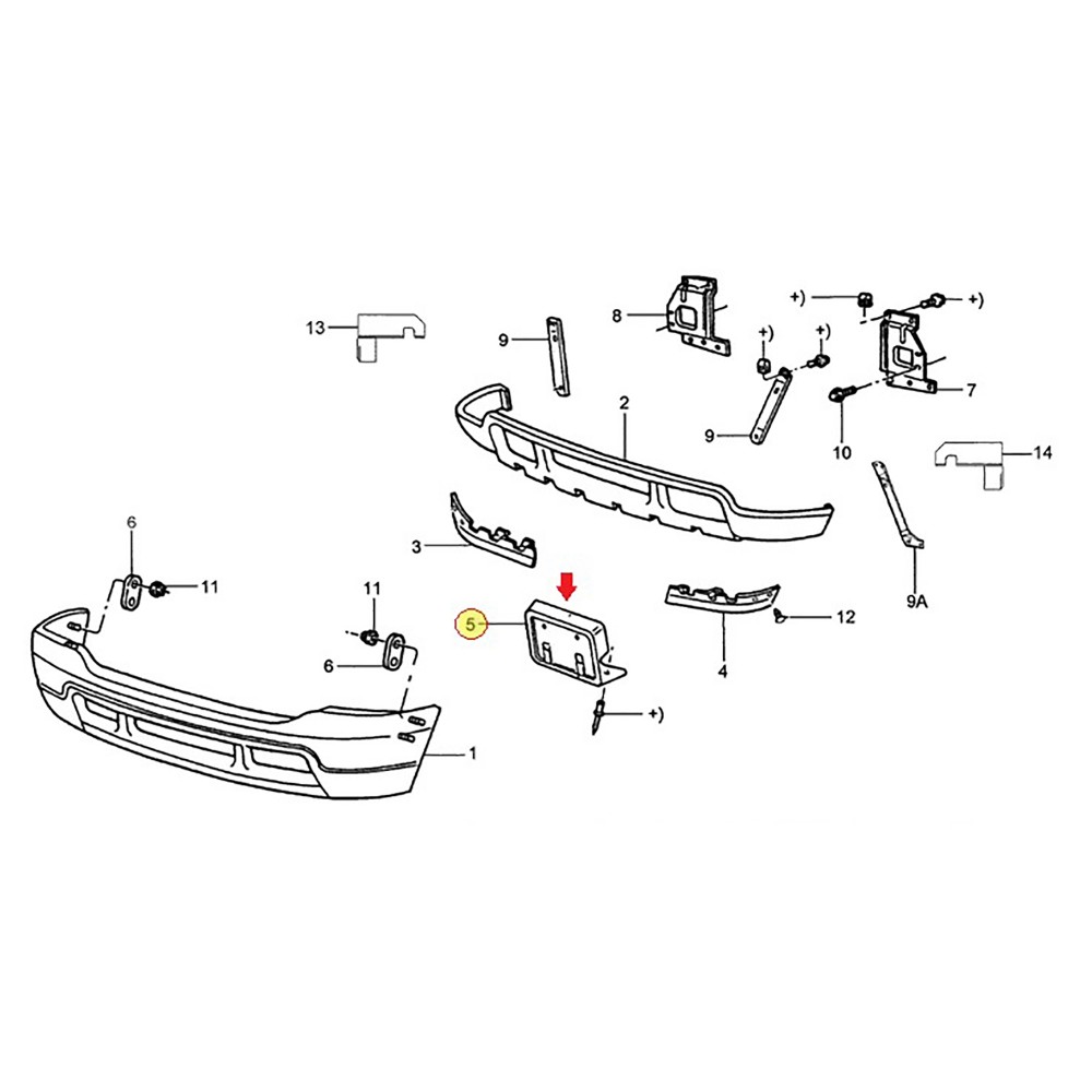 Suporte Placa Dianteira Ford F250 F350 F4000 XC3517A385AAYG
