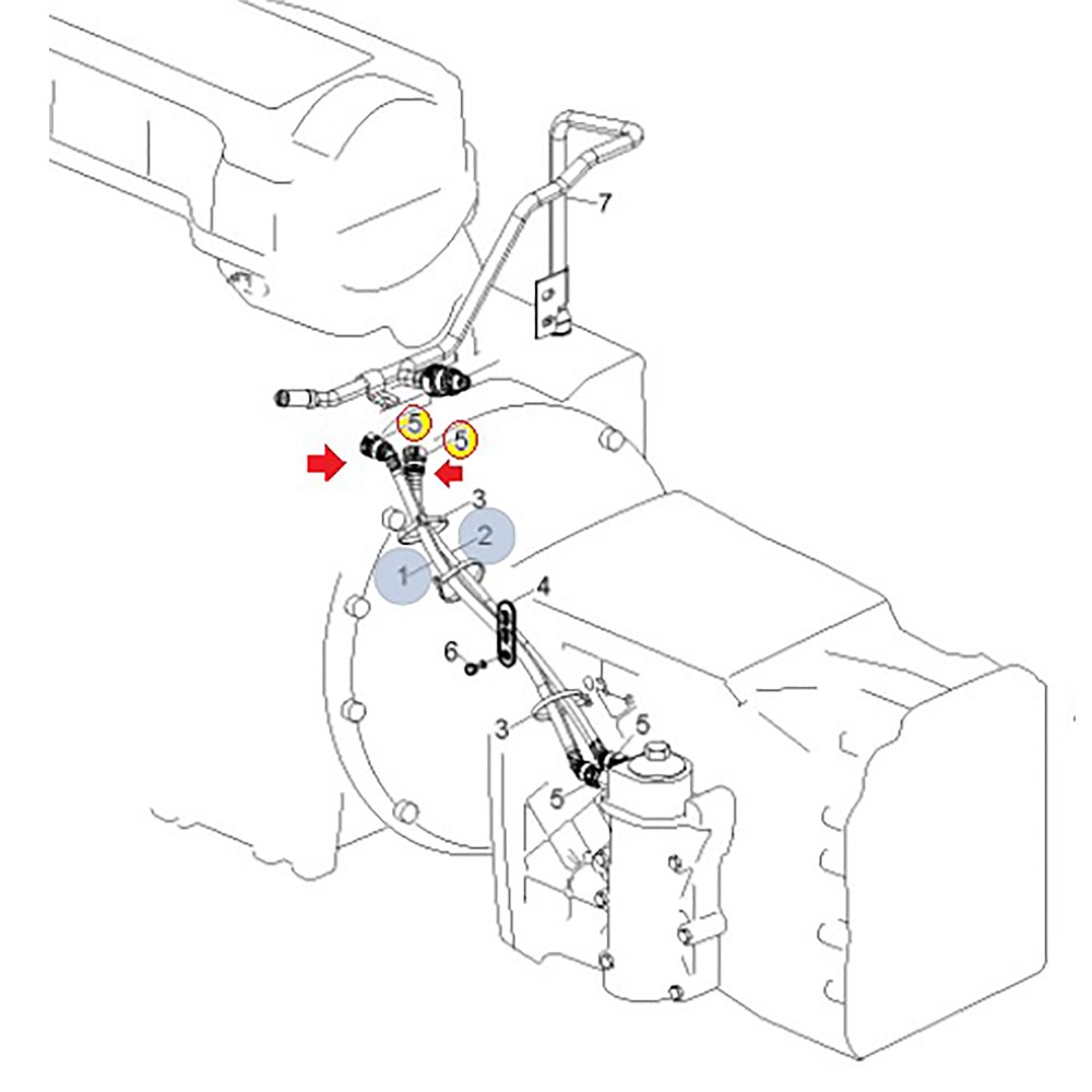 Conexao Cano Agua Radiador Oleo Cambio Volvo FH12 Engate Rapido 21380391