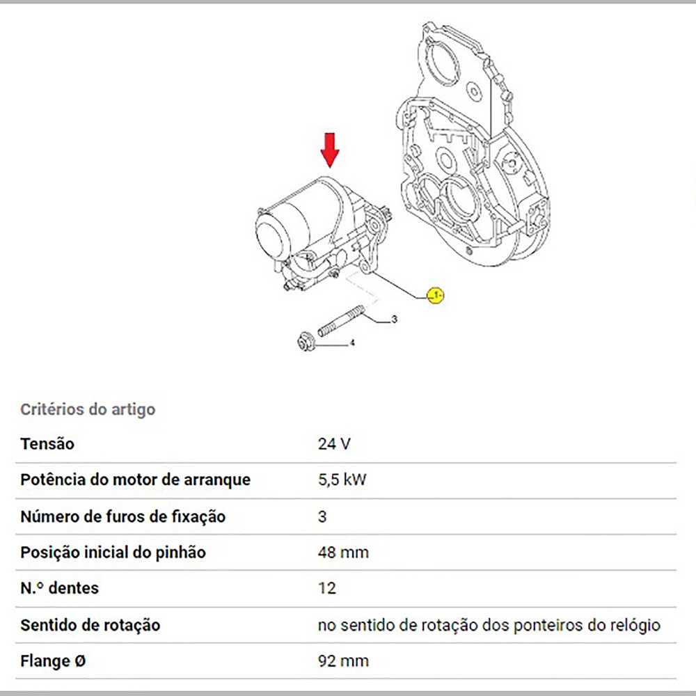 Motor Partida Iveco Stralis Eurotech Eurotrakker 504042667