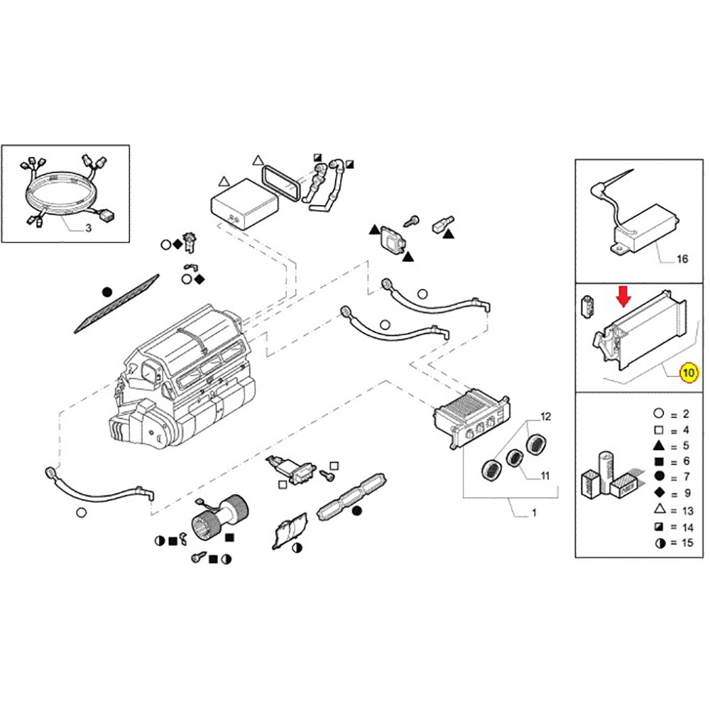Evaporador Radiador Ar Condicionado Iveco Stralis 5801444918