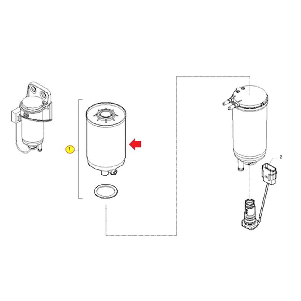 Filtro Diesel Iveco Daily 70C16 70C17 35S14 2013 500054702