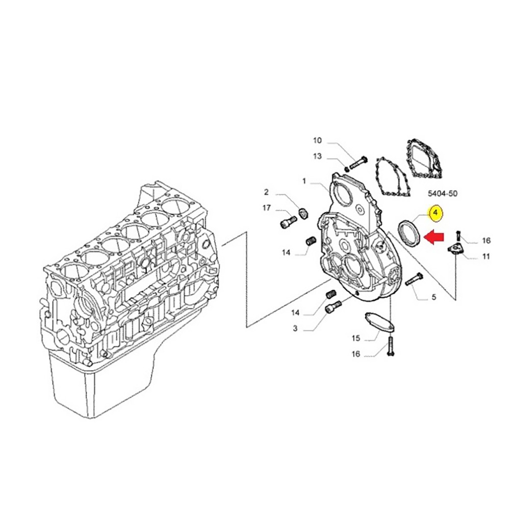 Retentor Virabrequim Iveco Stralis Novo Trakker 500086402