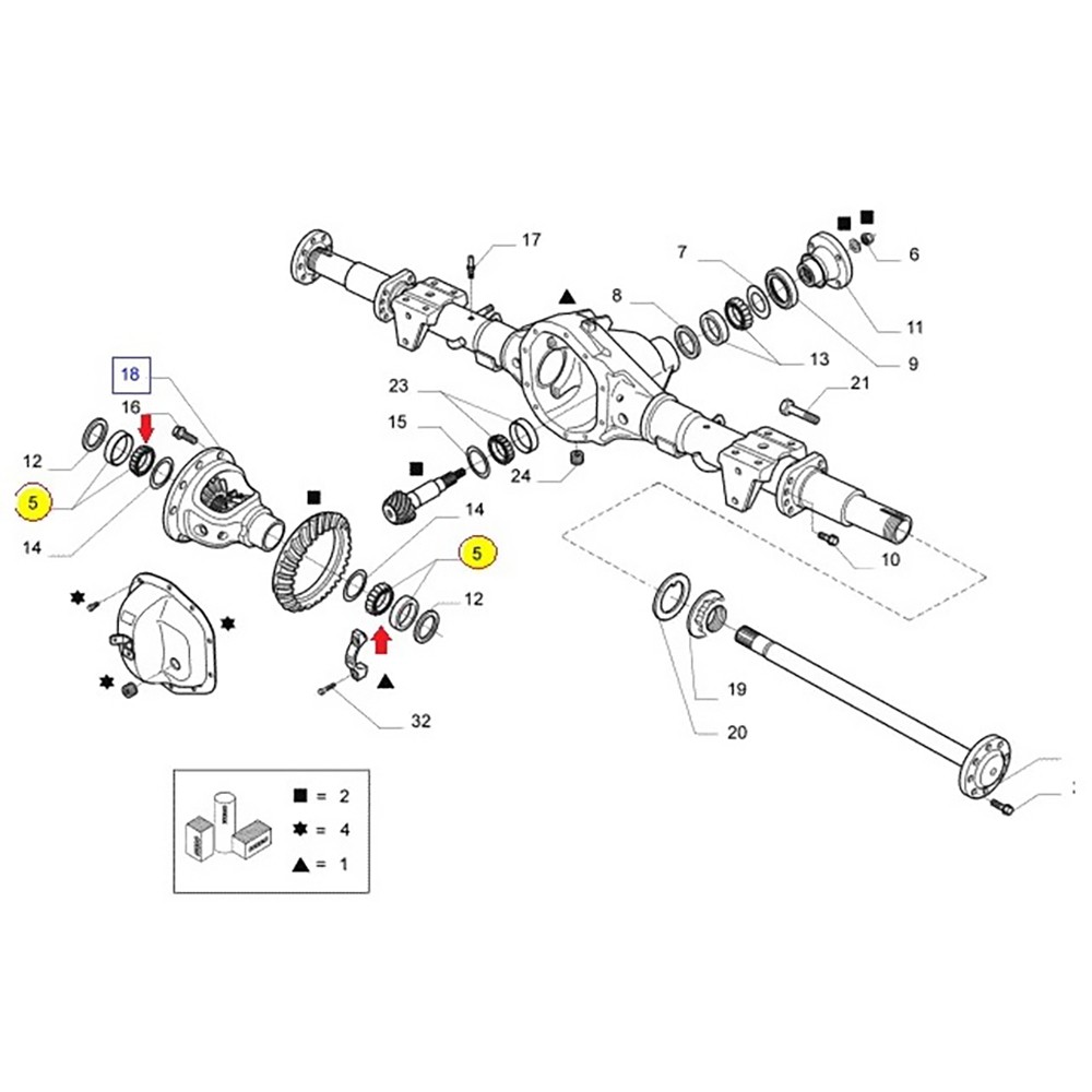 Rolamento Caixa Satelite Iveco Ford Volks Daily 503120331