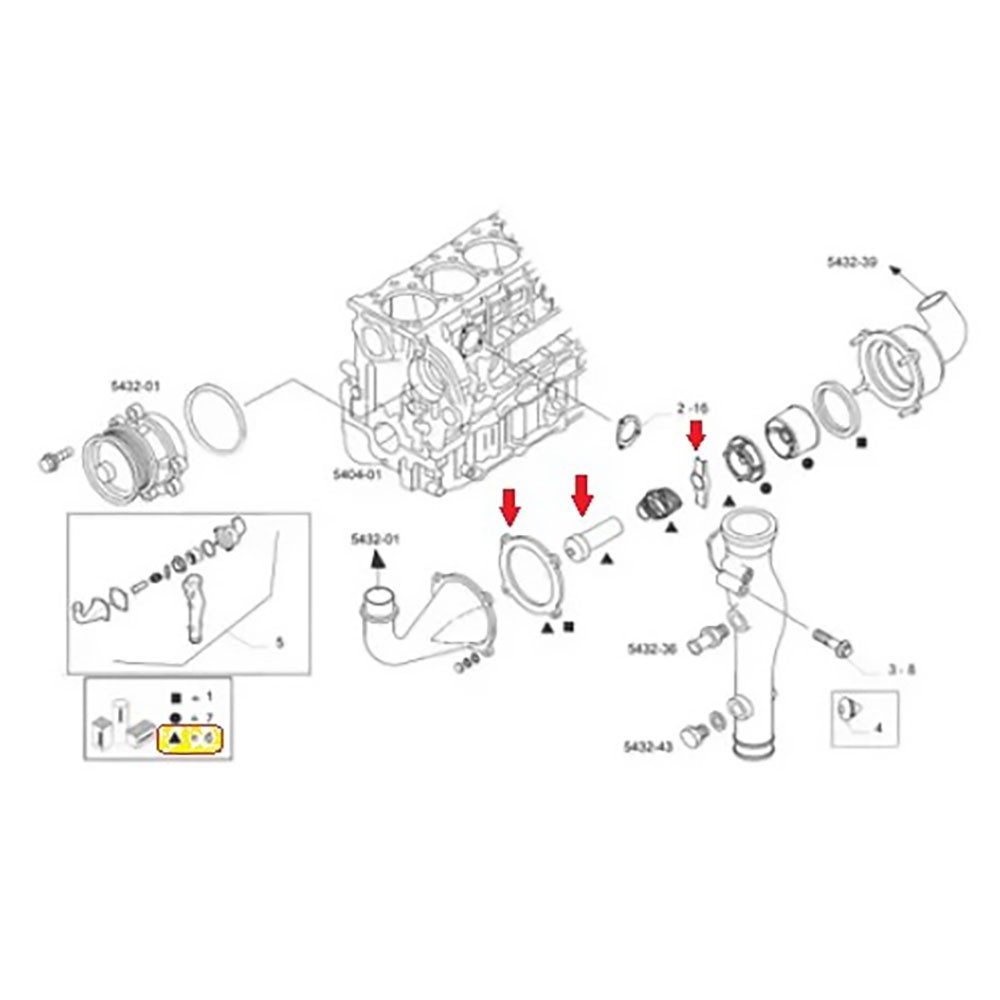 Reparo Valvula Termostatica Trakker Stralis 504263917REPARO