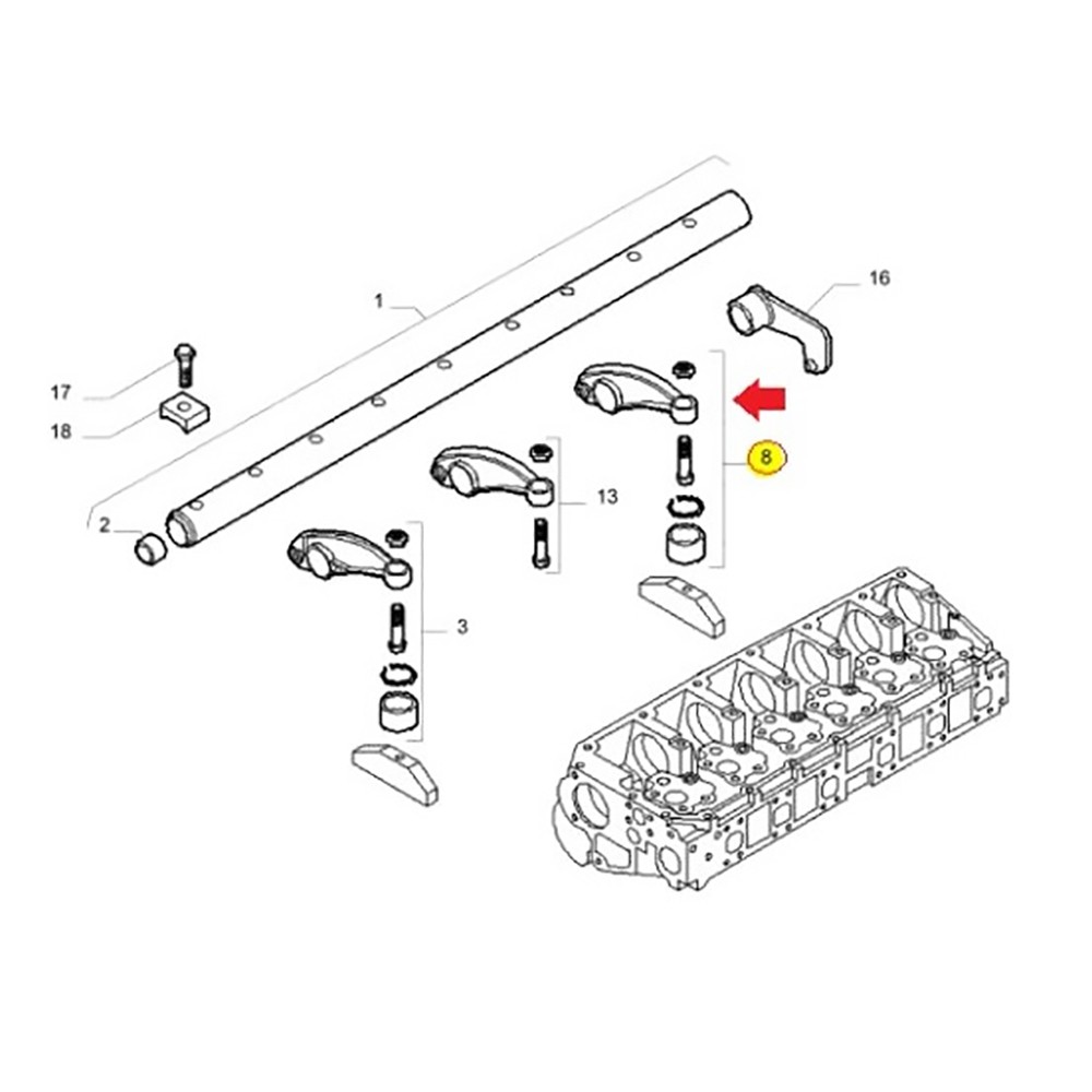 Balancim Valvula Iveco Stralis Euro 3 380 Trakker 504382741
