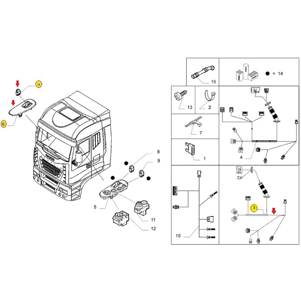 Kit Acionamento Vidro Iveco Trakker Stralis 380 500056122
