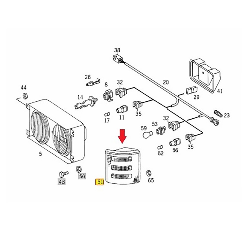 Lanterna Pisca Mercedes 1215C 1718 Atron 2729 6888207621