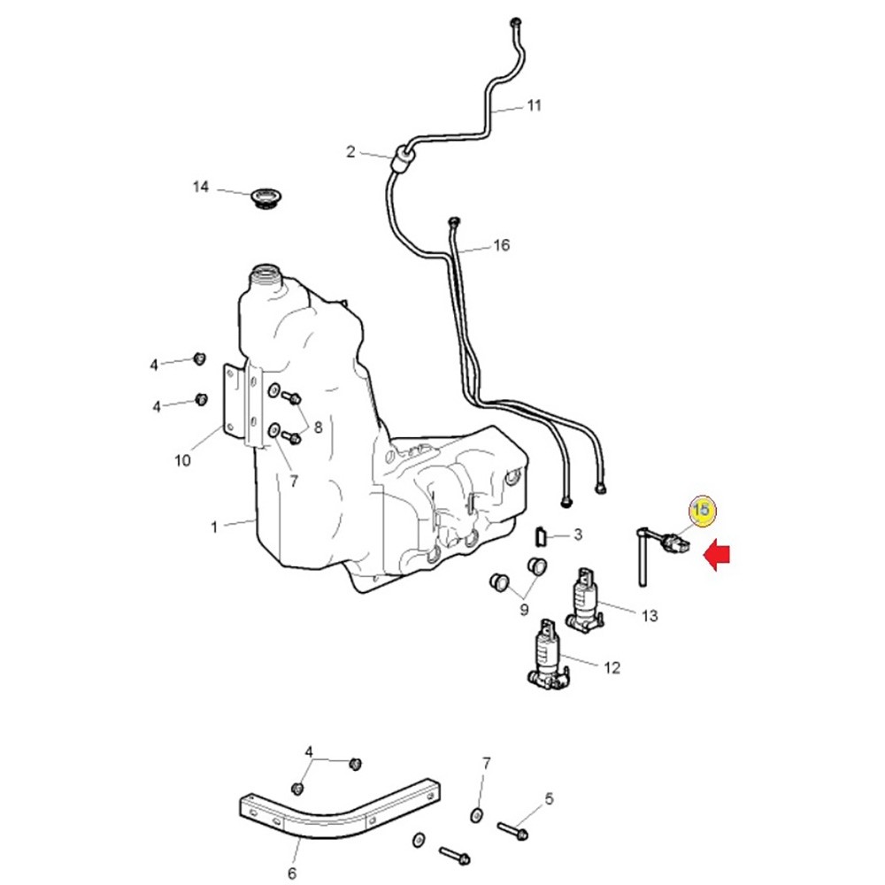 Sensor Nivel Agua Volvo FH FM Reservatorio Limpador 84468335