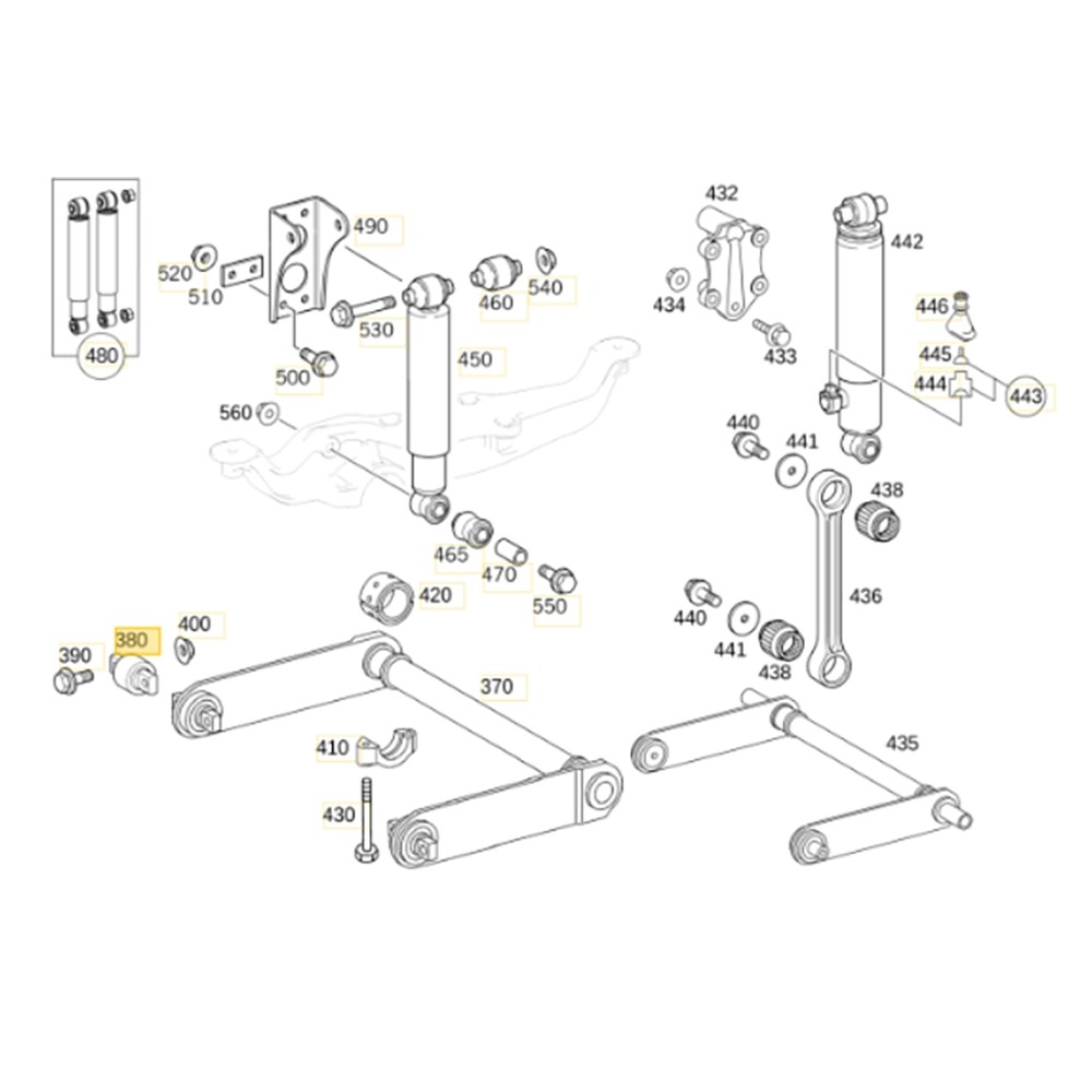 Bucha Barra Torcao Actros 2546 2631 2646 Tracados Susp a Ar