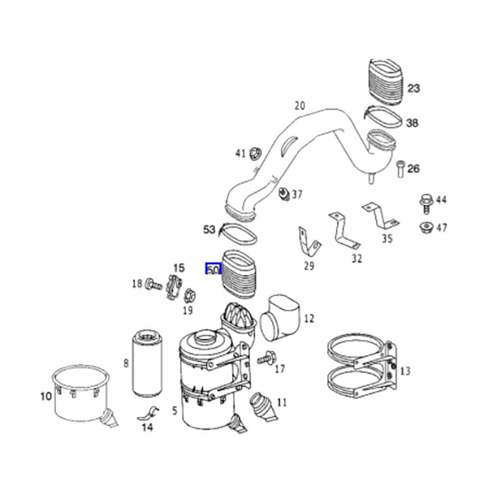 Mangueira Filtro Ar Mercedes 1938 38s 44s 5335 9425280091