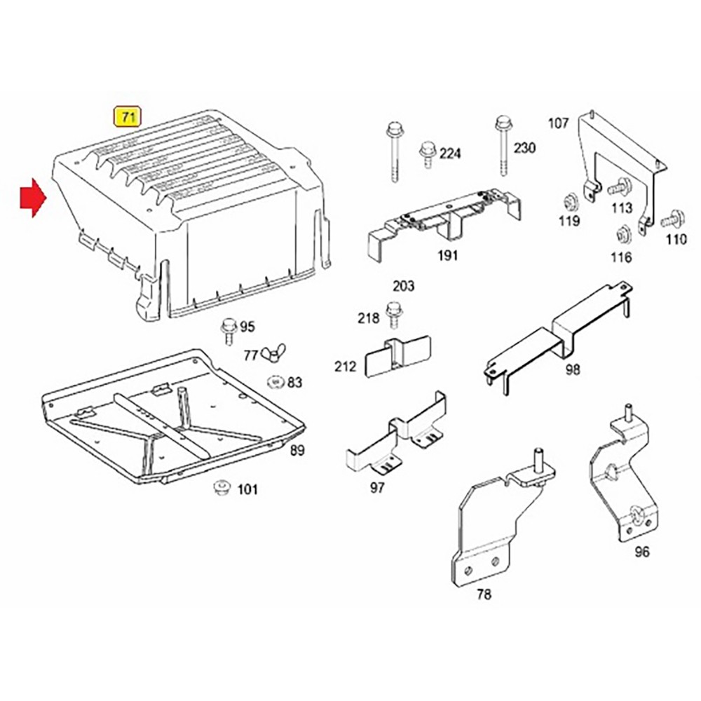Tampa Caixa Bateria Mercedes Benz Atego Ft139 9585410103
