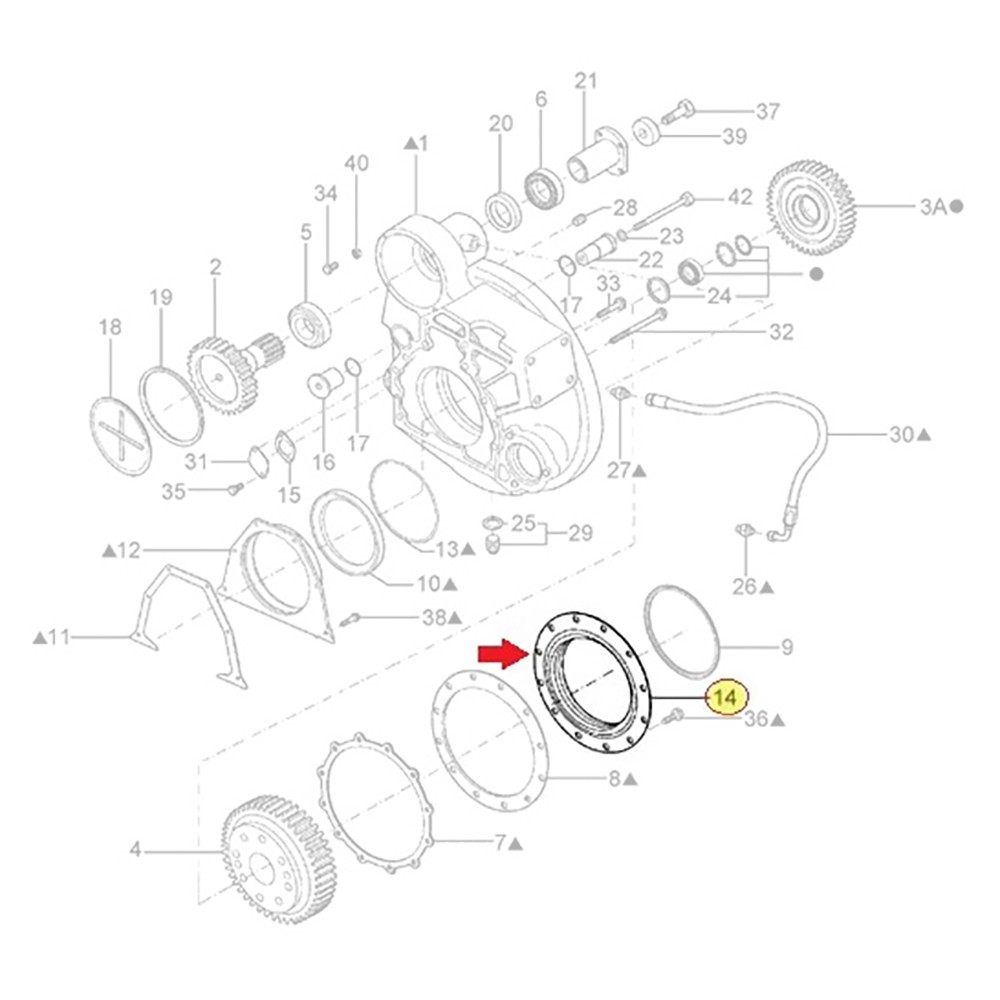 Retentor Transmissao Tomada Forca Motor Kit Cummins 4089544